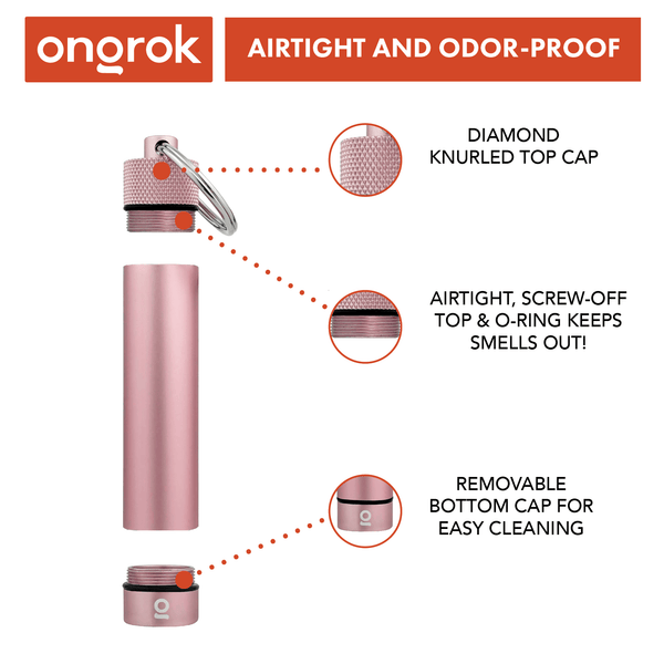 ONGROK Storage Keychain: Odor-Proof, waterproof & Portable